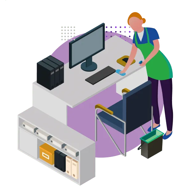 Clean Office Desk Clipart